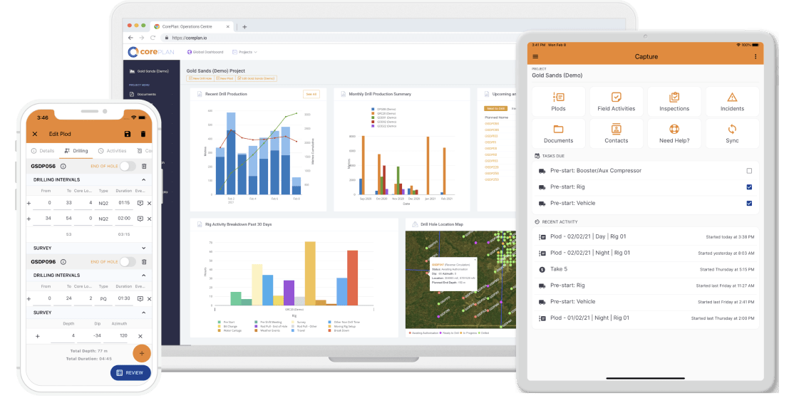 CorePlan Exploration Hub | Drill Program Data Platform for Exploration Teams